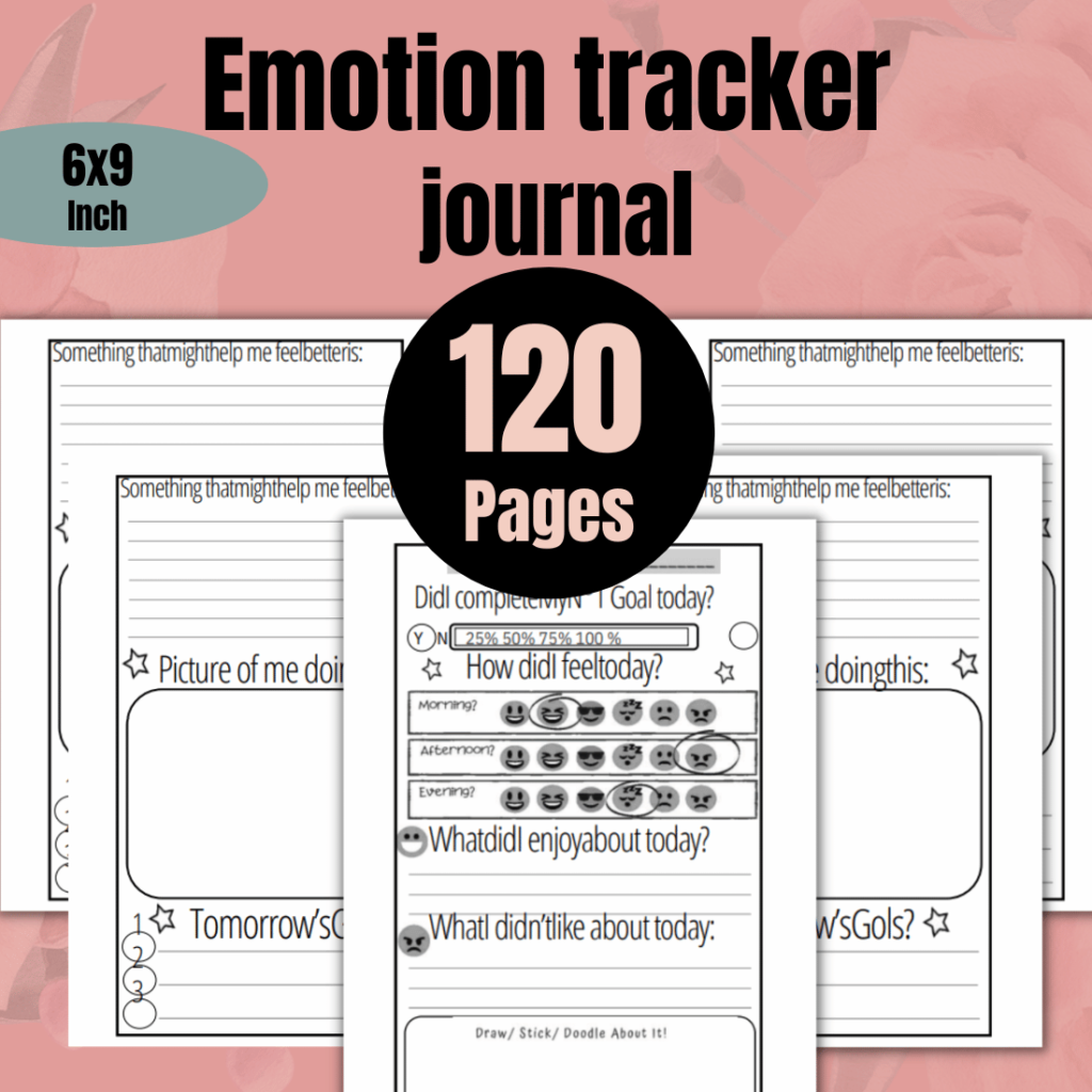 Emotion Tracker Journal for Kids | MasterBundles