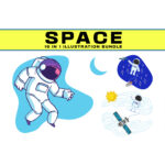 Creative Space Illustration Clipart Design Bundle V2 - MasterBundles