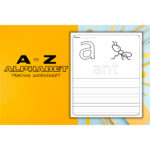 A to Z Lowercase Alphabets Word Tracing Worksheets - MasterBundles