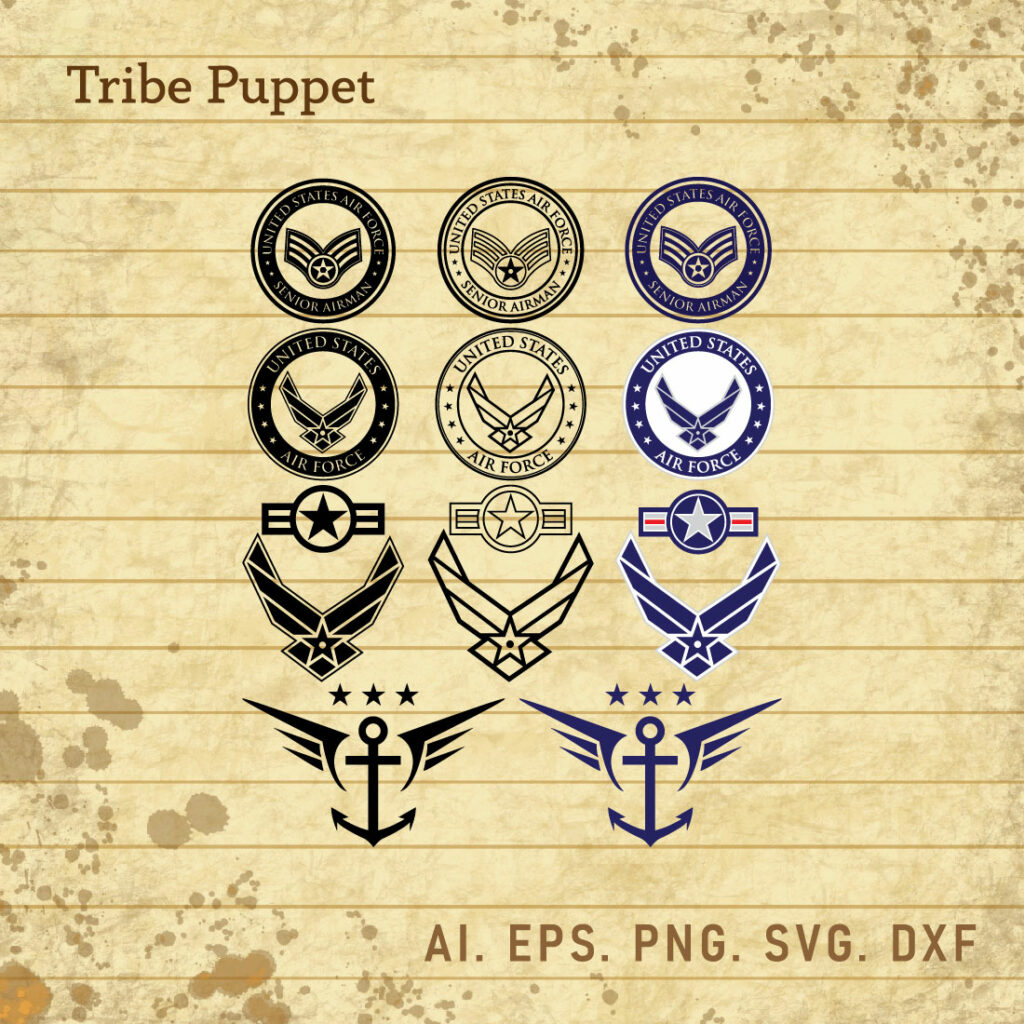 US Air Force Logo Vector Set - MasterBundles