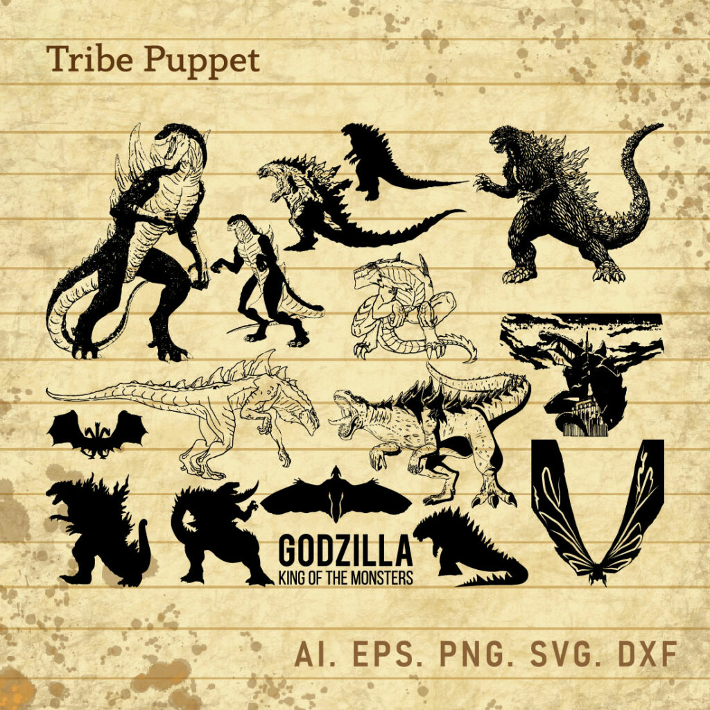 Godzilla Vector Set - MasterBundles