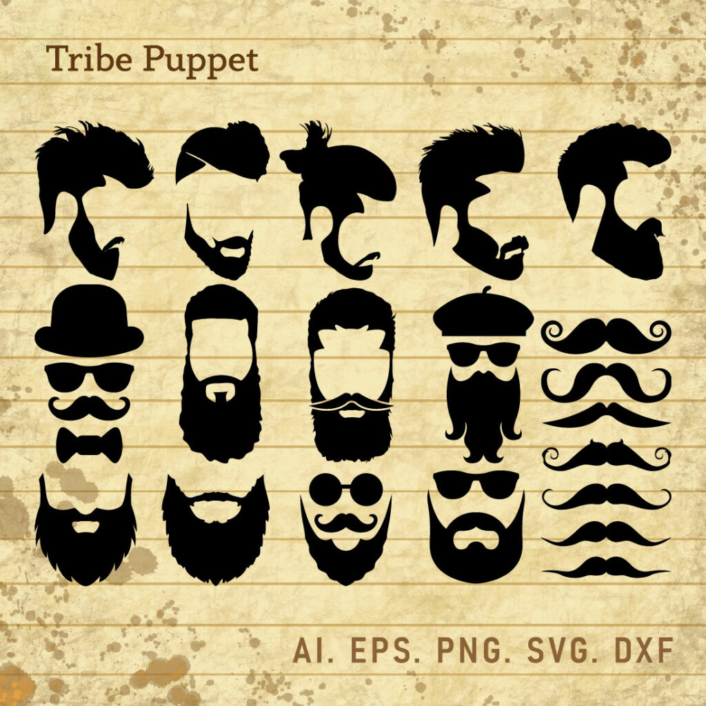 Beard Vector Set - MasterBundles