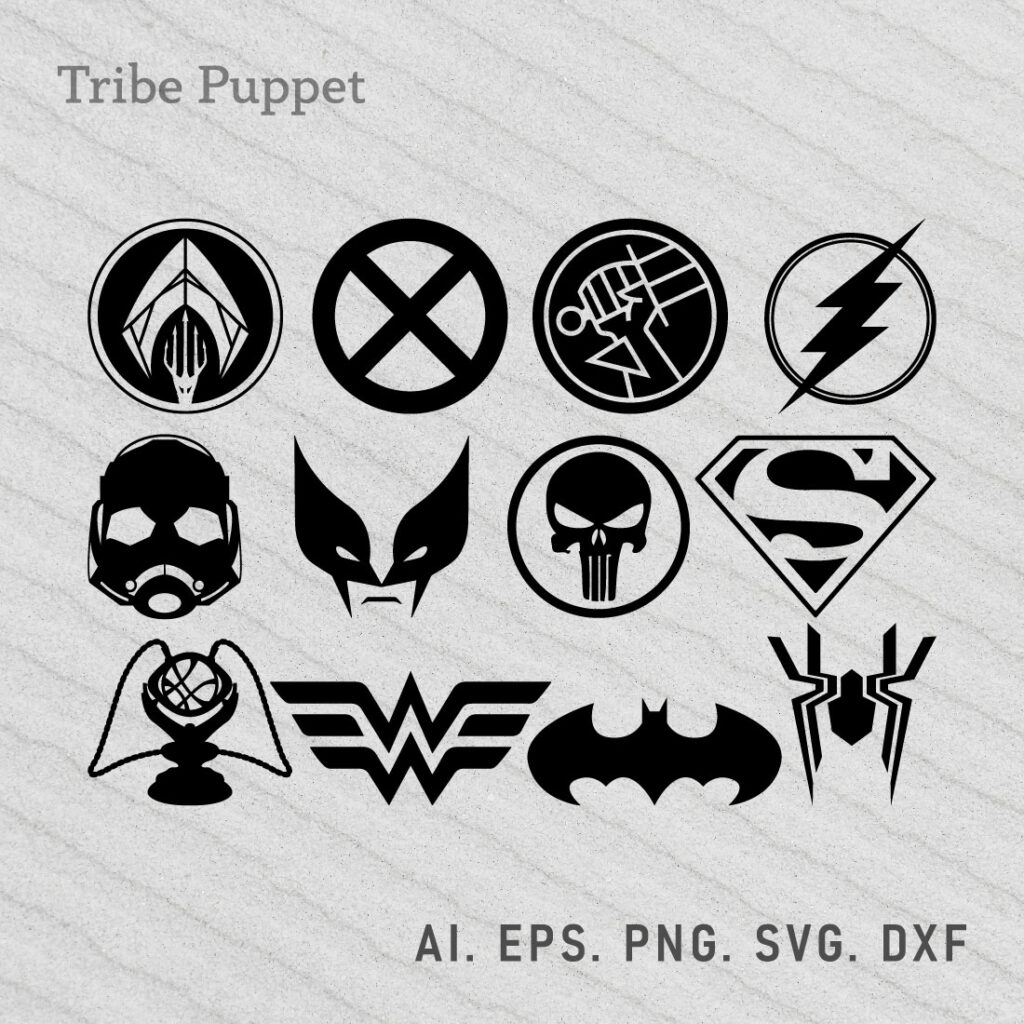 Marvel DC Logos vector set - MasterBundles