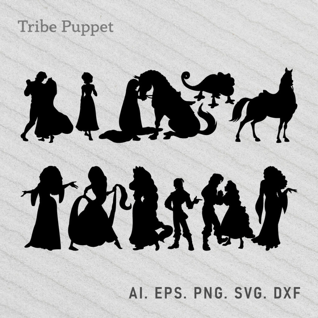 Disney Rapunzel Vector Set - MasterBundles