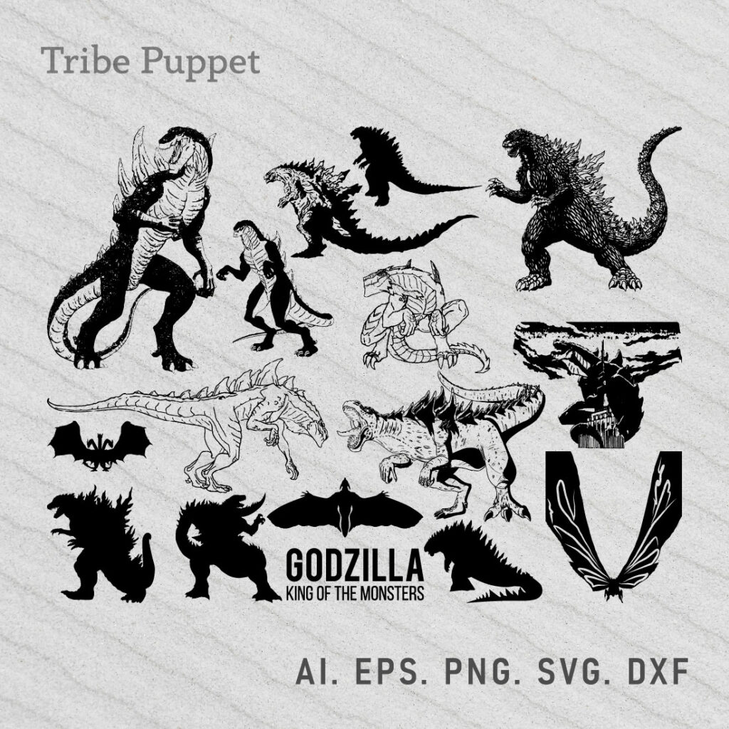 Godzilla Vector Set - MasterBundles