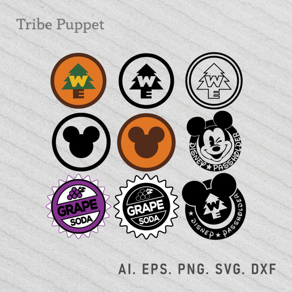 Disney Passholder Logo Vector Set - MasterBundles