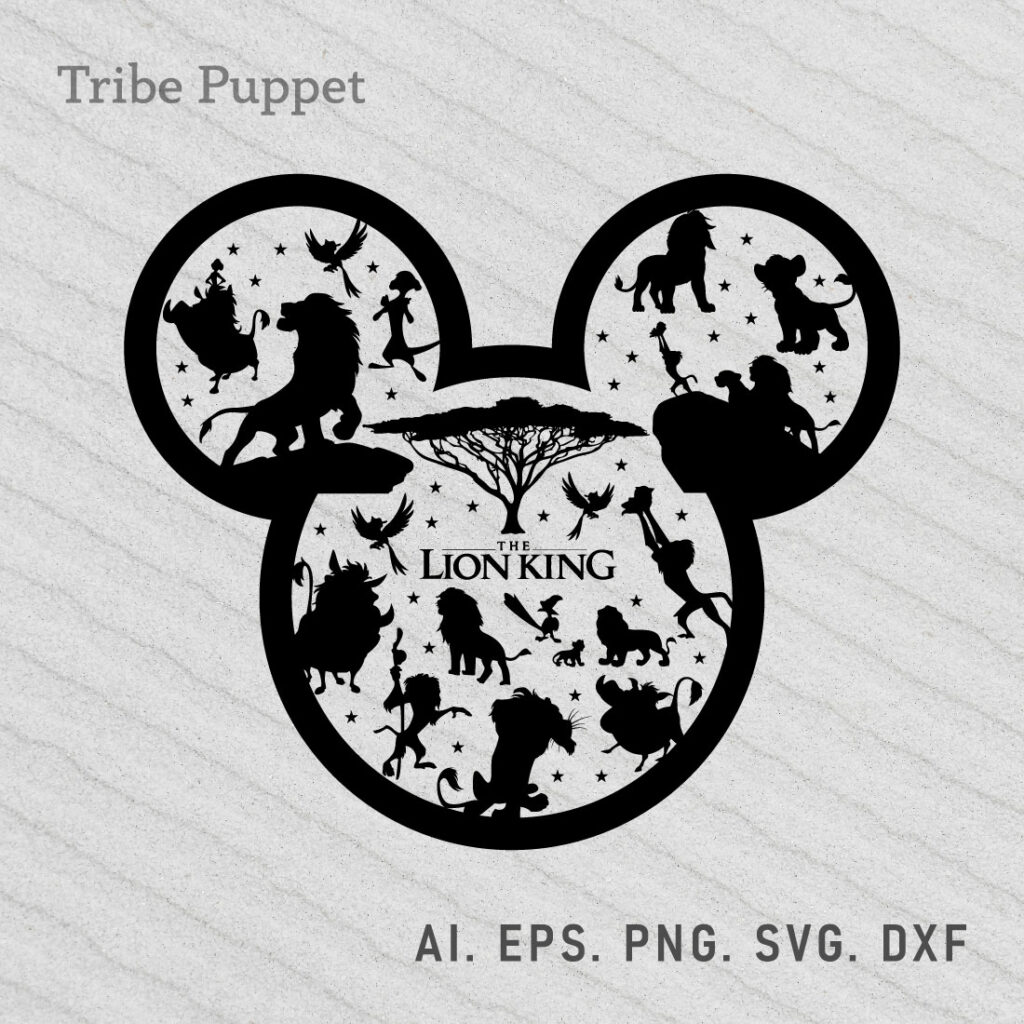 Disney The Lion King Mickey Vector - MasterBundles