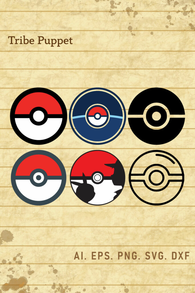 Pokemon Ball Vector - MasterBundles