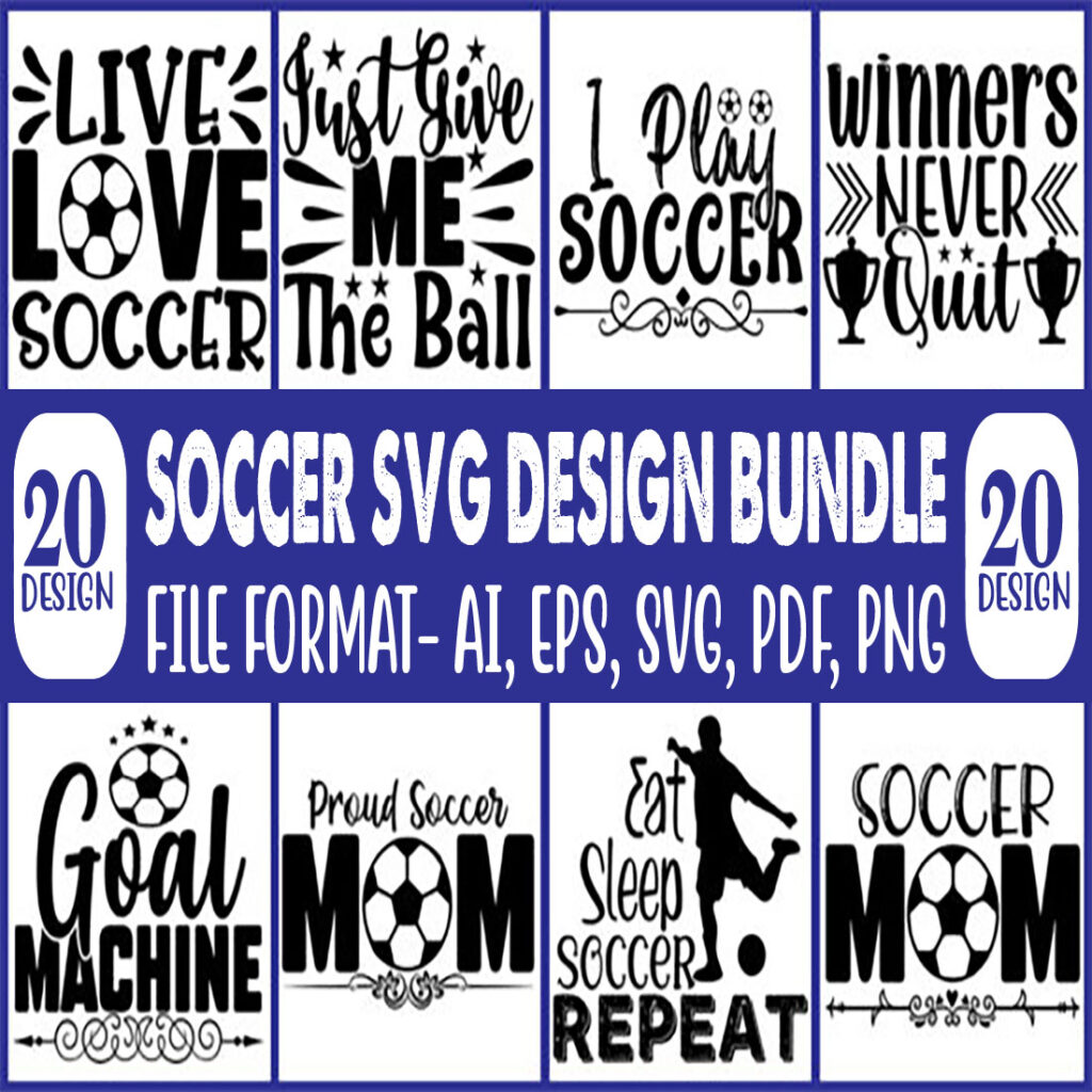 20 Soccer SVG Design Bundle - MasterBundles