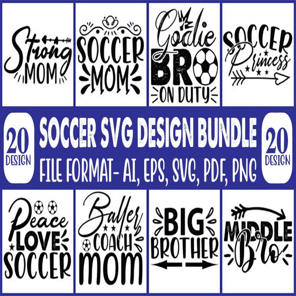 20 Soccer SVG Design Bundle - MasterBundles