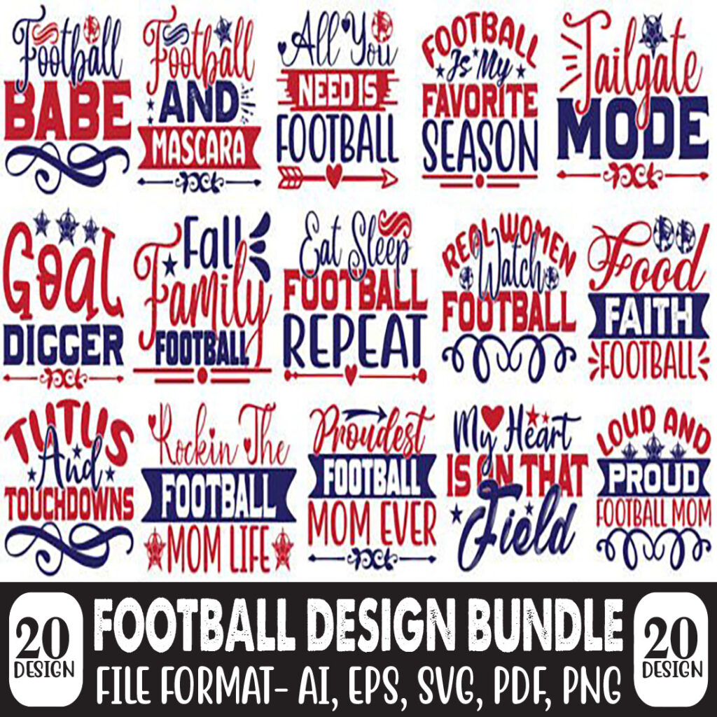 20 Football Design Bundle - MasterBundles