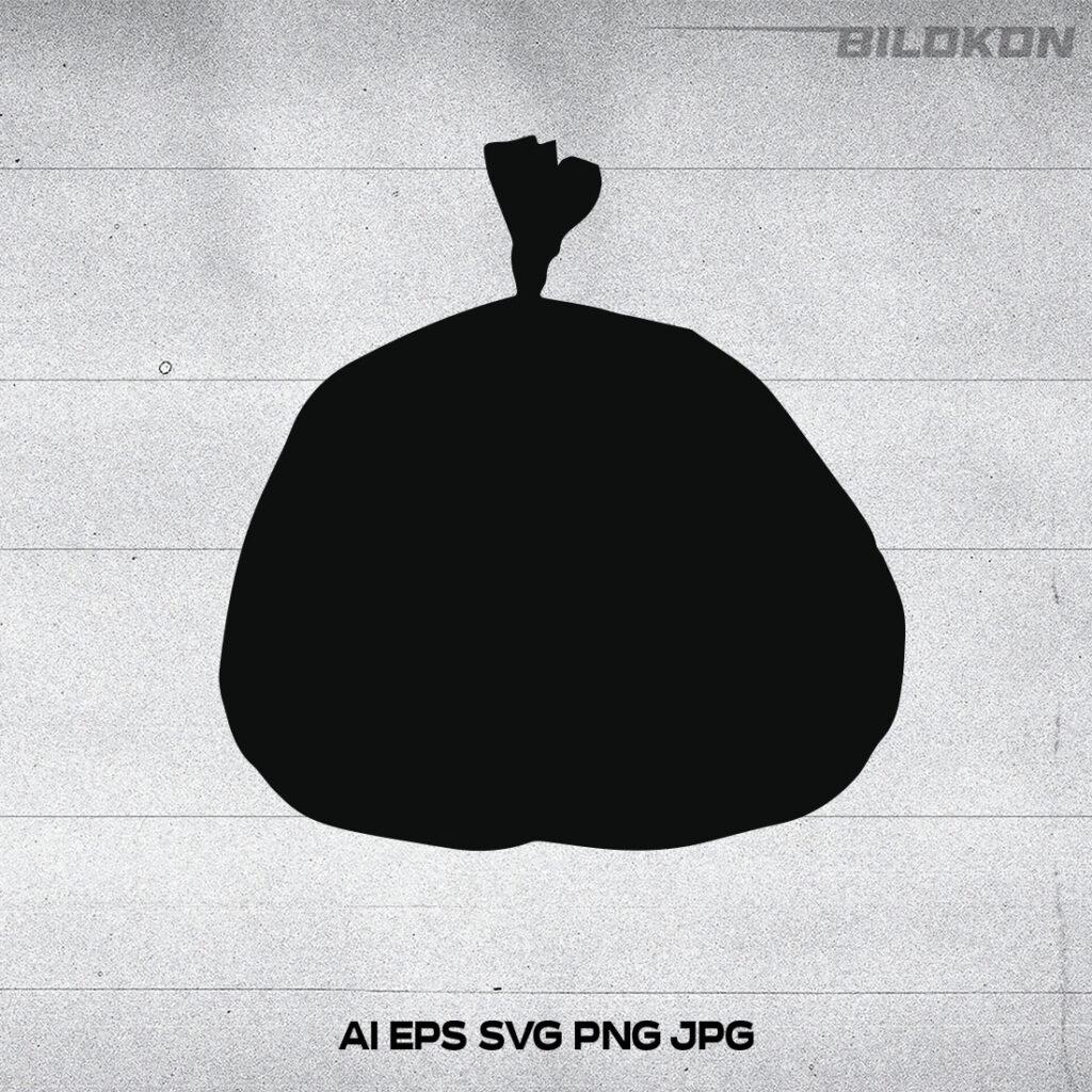 Sack silhouette icon set, SVG Vector - MasterBundles