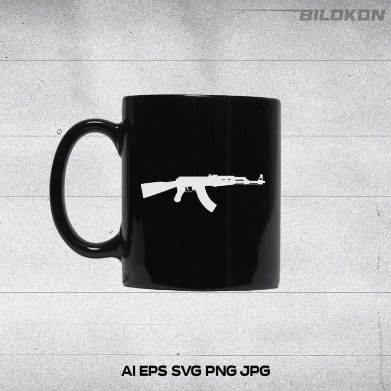 Kalachnikov, AK-47 Silhouette Set, Gun, SVG Vector - MasterBundles