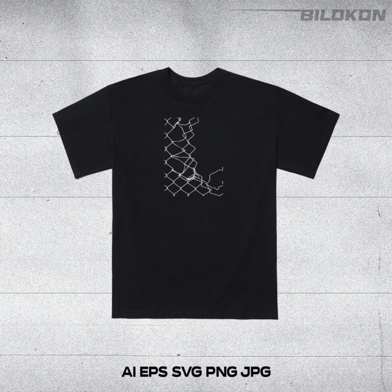 Wire Fence. Seamless Chain Link Fence. - MasterBundles