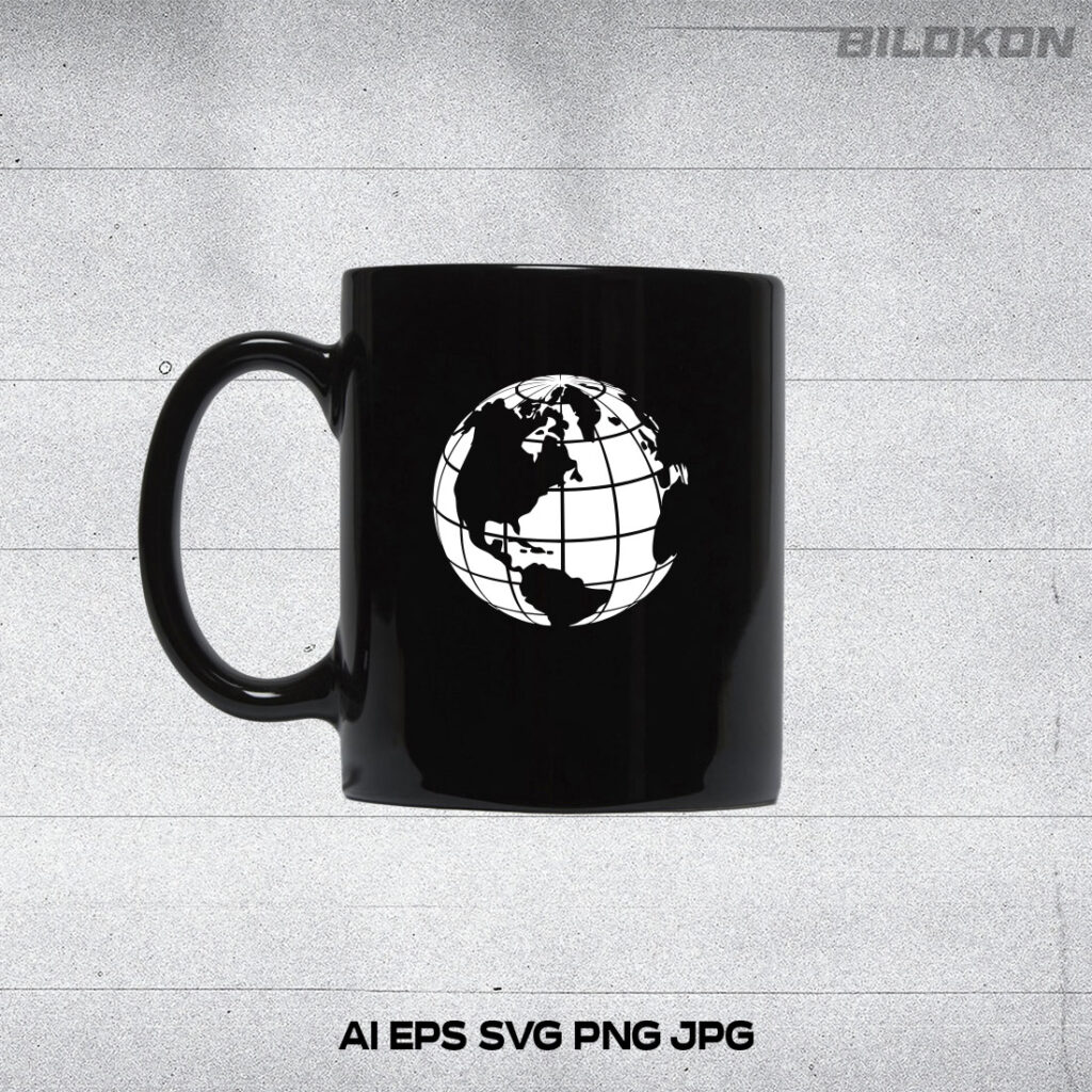 Earth Globe Vector Icons Set Masterbundles