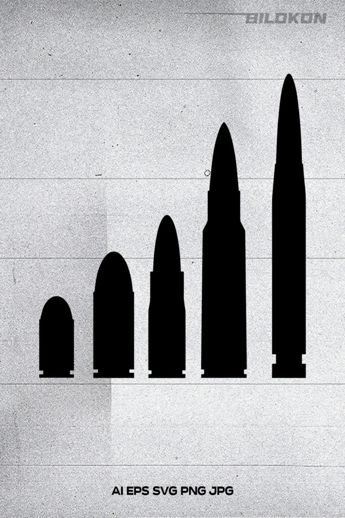 Gun Bullets Icon Set, SVG Vector - MasterBundles Gun Bullets Icon Set, SVG Vector - MasterBundles