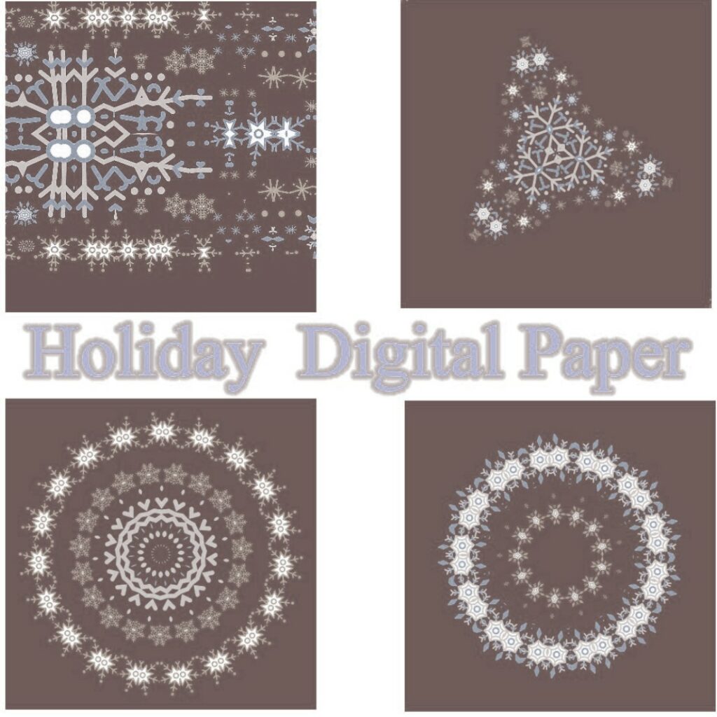 Smokey Coffee Digital Paper Holiday Inspired JPG - MasterBundles