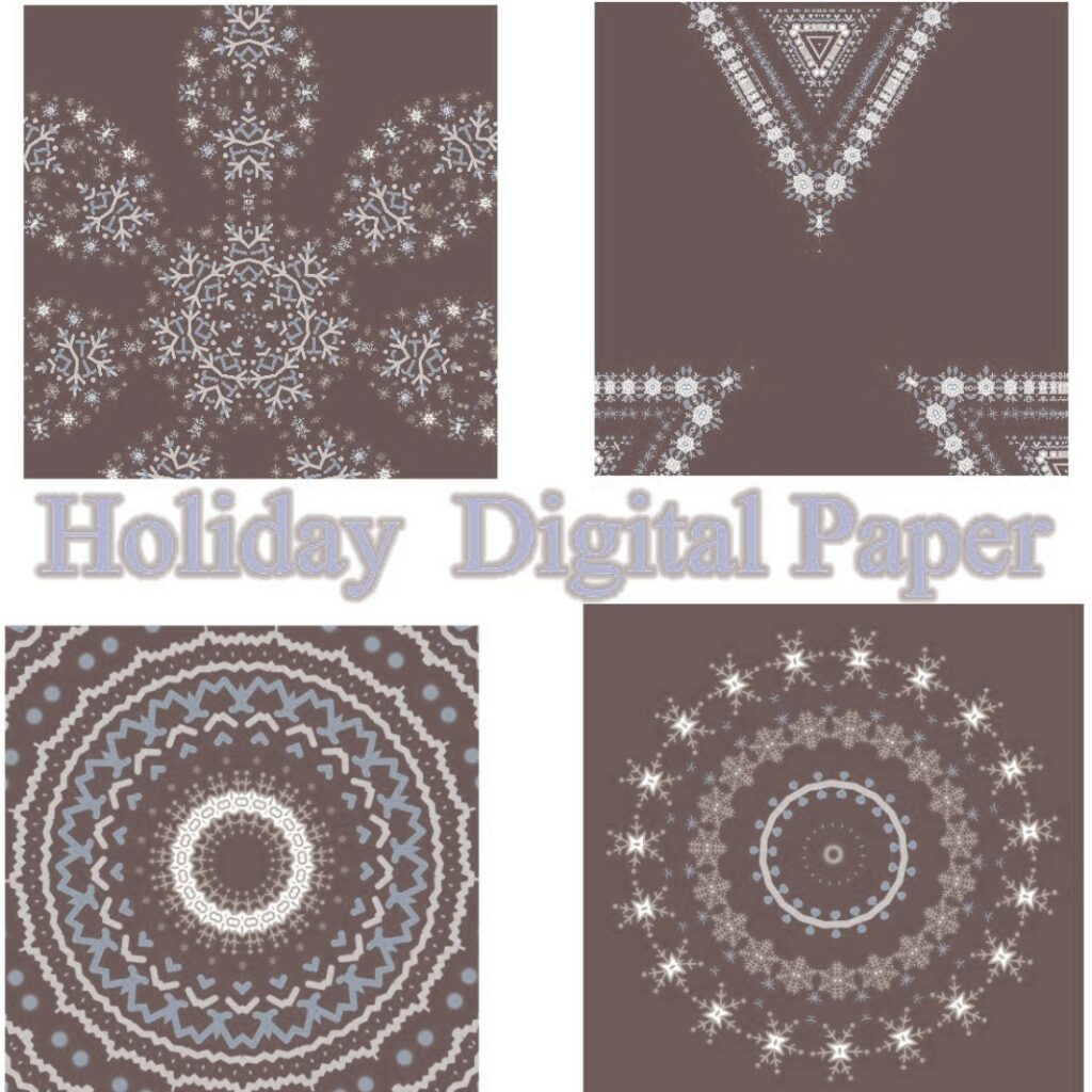 Smokey Coffee Digital Paper Holiday Inspired JPG - MasterBundles