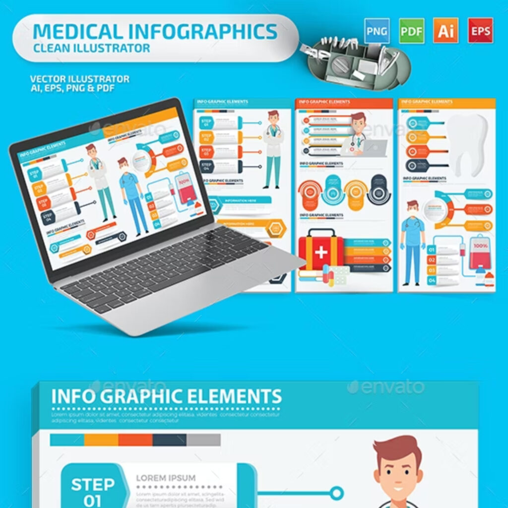 Medical Infographics – MasterBundles