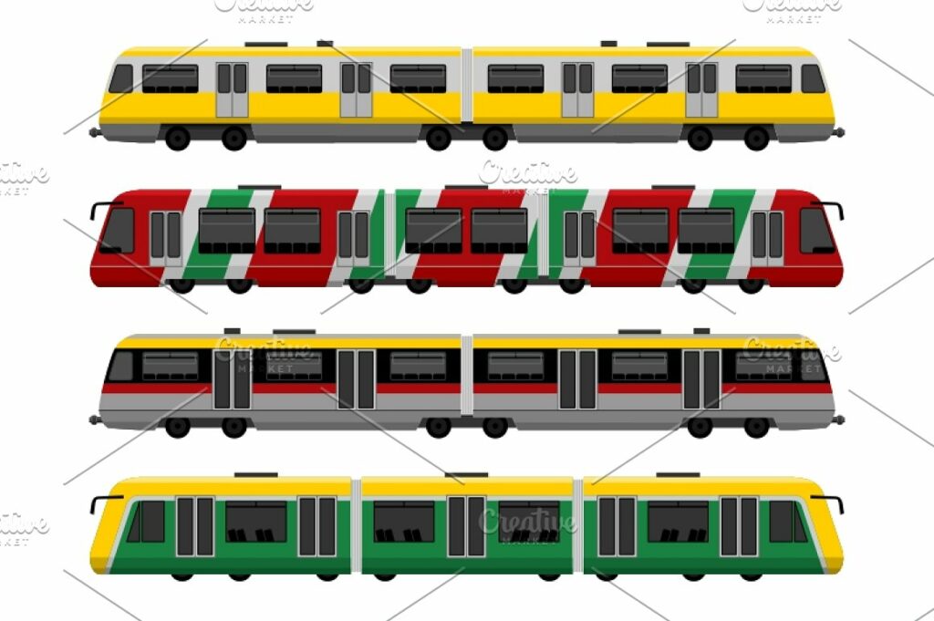 Modern High Speed City Subway Trains – MasterBundles