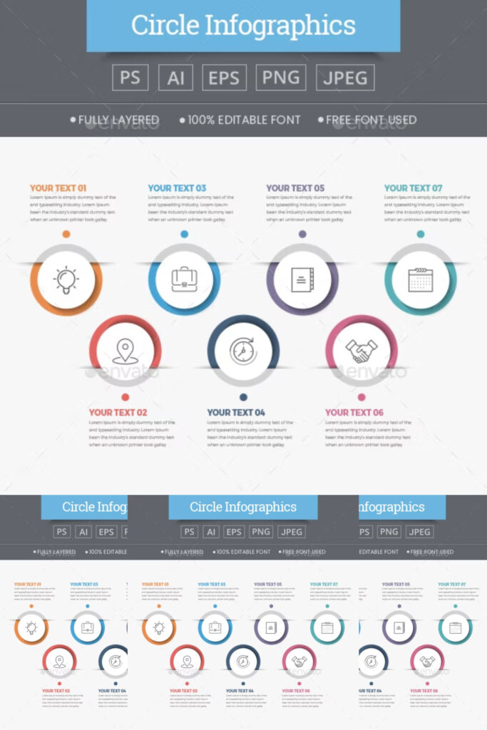 Modern Circle Infographics – MasterBundles