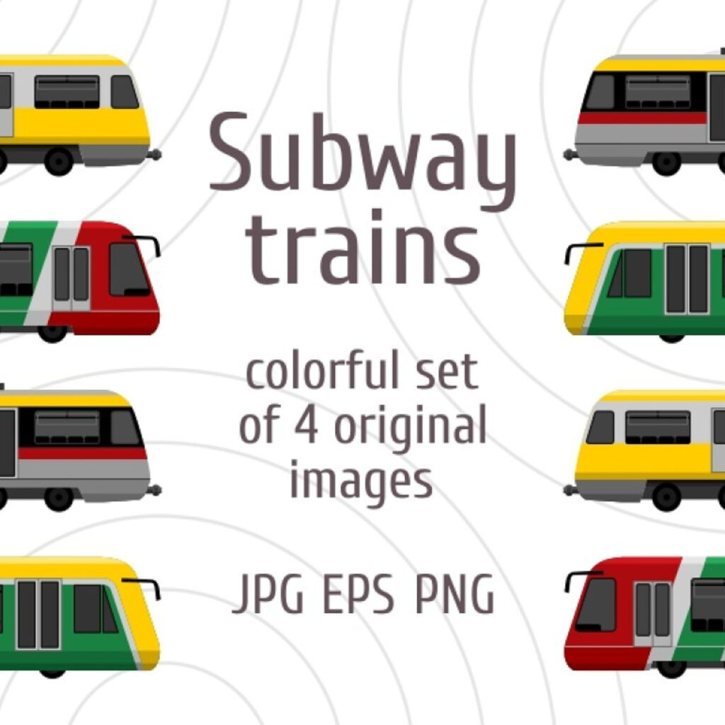 Modern High Speed City Subway Trains – MasterBundles