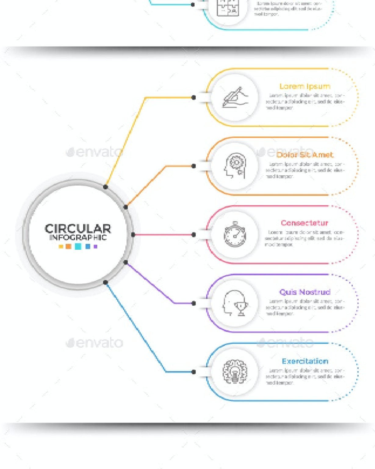 Modern Infographic Linear Choice Template – MasterBundles