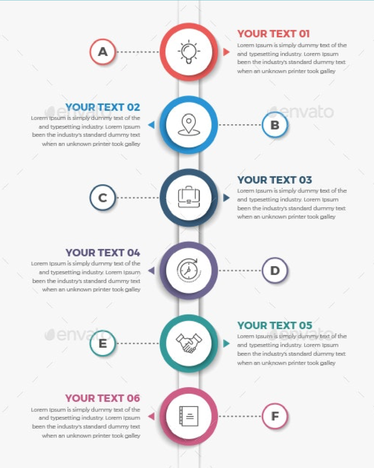 Modern Vertical Circle Infographics – MasterBundles