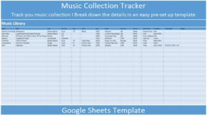 Music Collection Tracker Template - MasterBundles