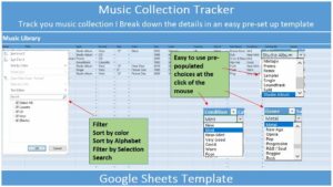 Music Collection Tracker Template - MasterBundles