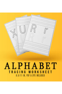 A to Z Alphabets Words Tracing Worksheets Bundle V.1 - MasterBundles