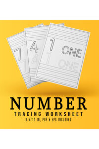 Number 0 to 10 Tracing Worksheets Bundle - MasterBundles