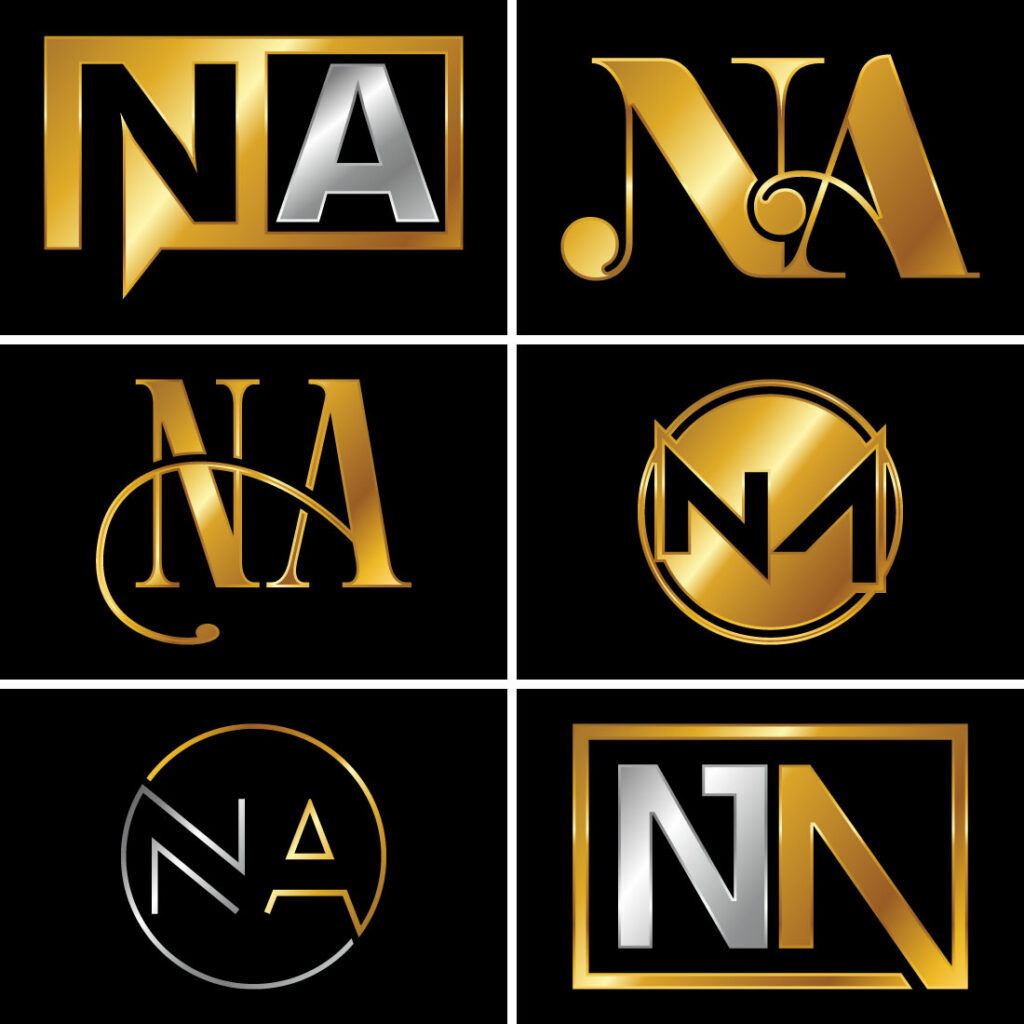 Initial Letter N A Logo Designs Concept - MasterBundles