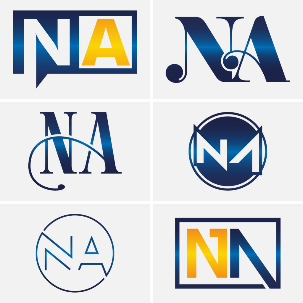 Initial Letter N A Logo Designs Concept - MasterBundles