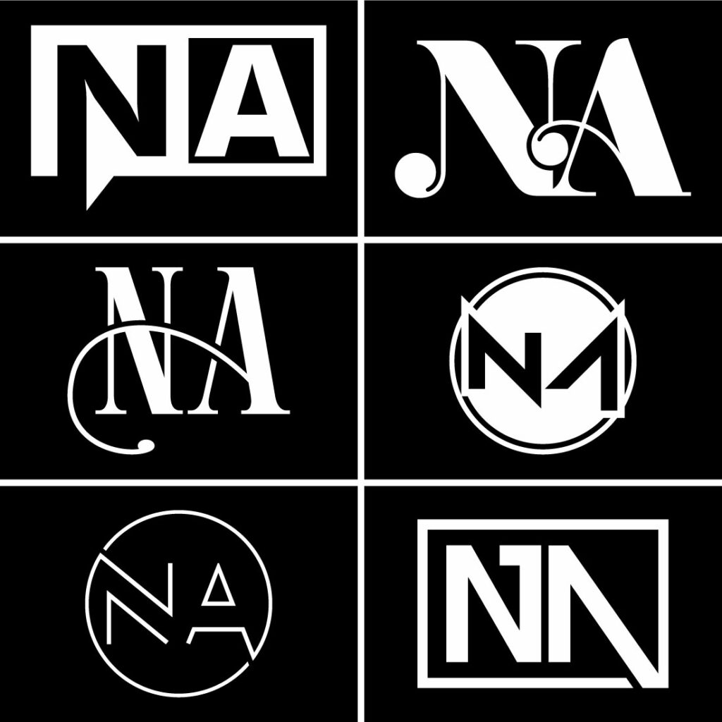 Initial Letter N A Logo Designs Concept - MasterBundles