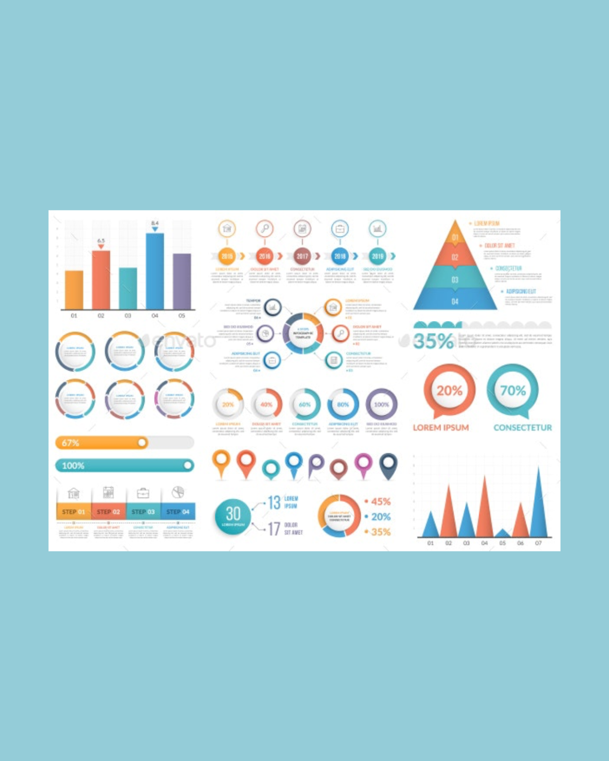 Infographic Elements – MasterBundles