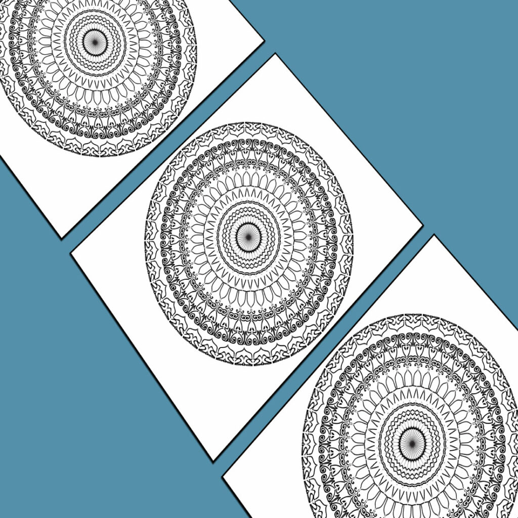 50 Mandala Coloring Page Bundle For KDP - MasterBundles