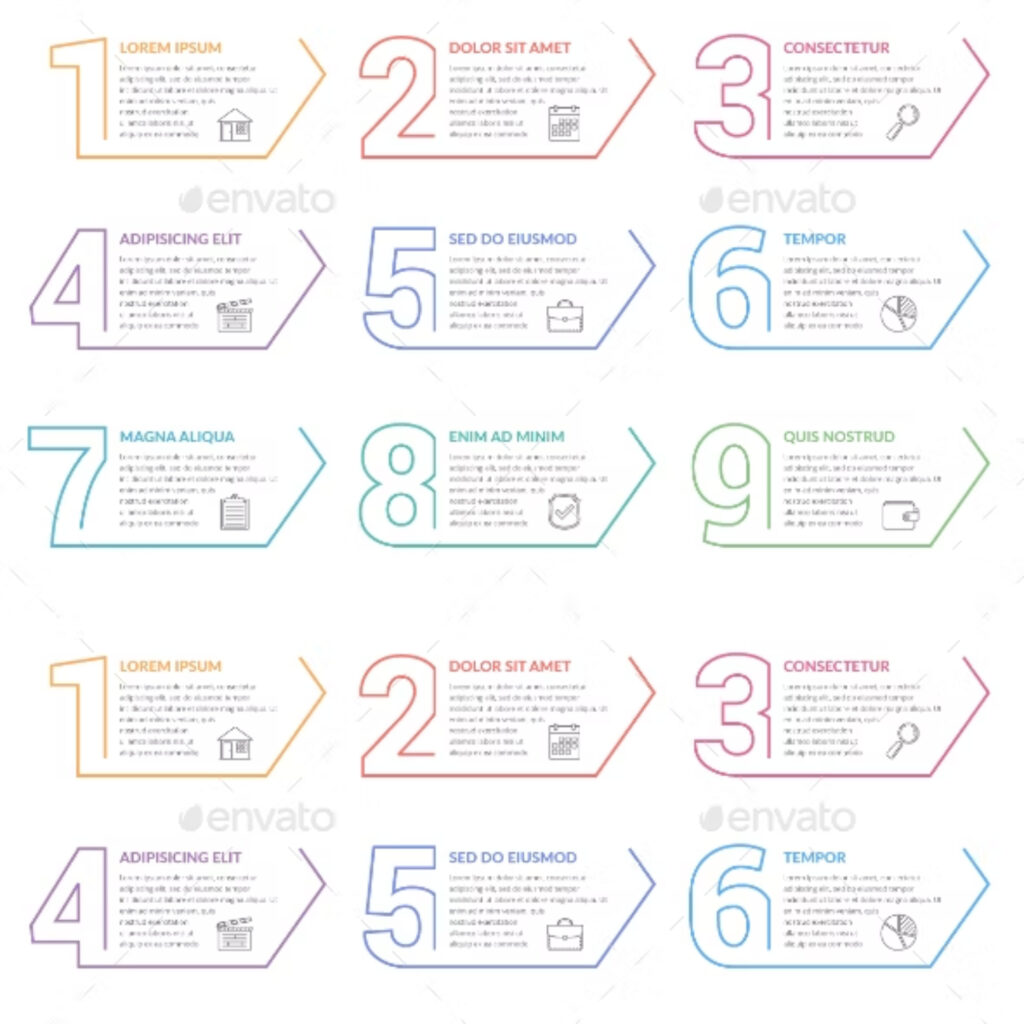 Numbers With Arrows – MasterBundles