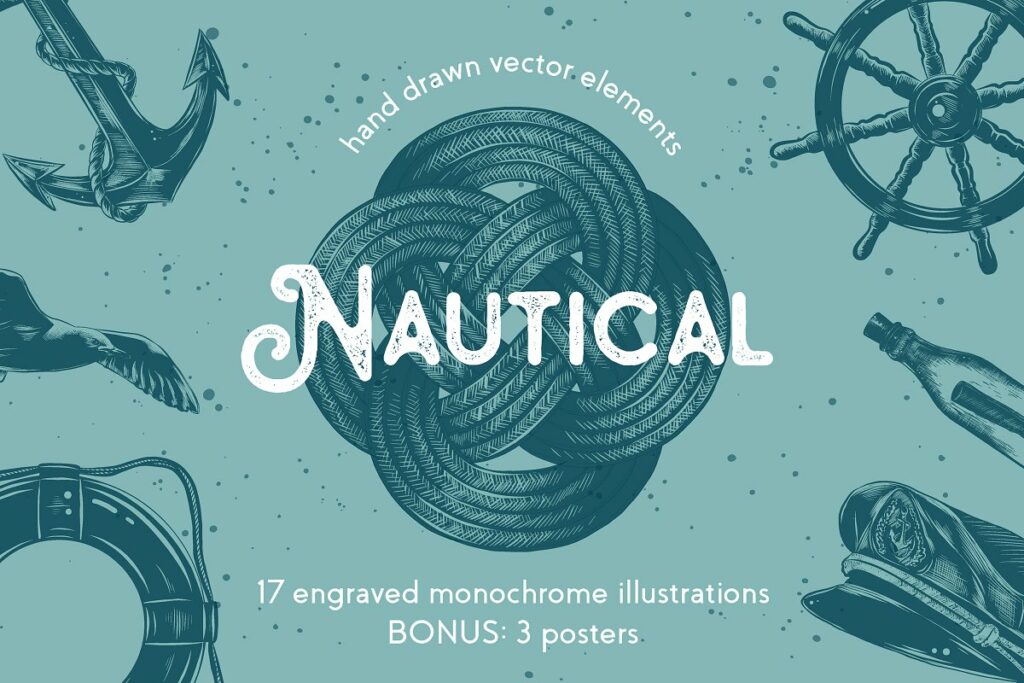 Nautical Hand Drawn Sketches – MasterBundles