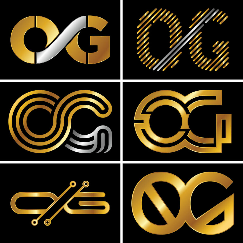 Initial Letter O G Logo Design Vector Template. Graphic Alphabet Symbol ...