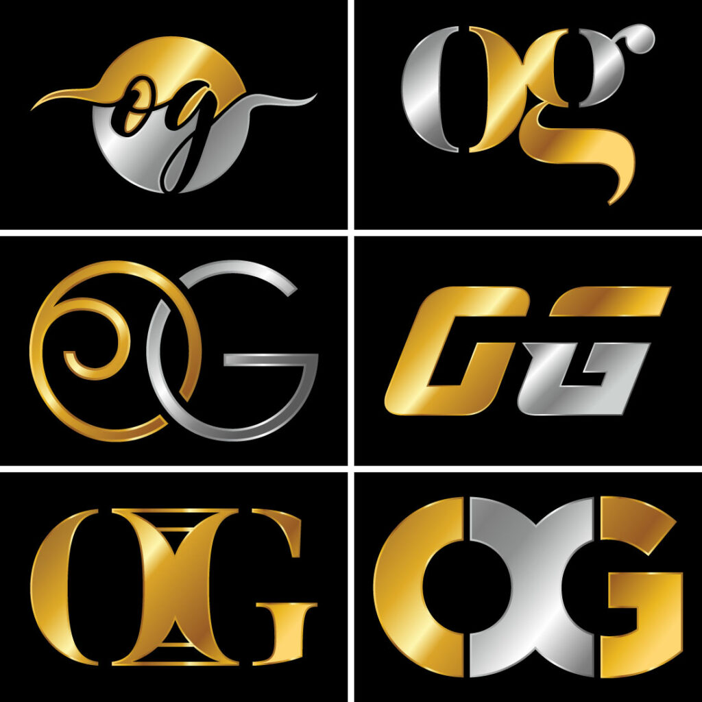 Initial Letter O G Logo Design Vector Template. Graphic Alphabet Symbol ...
