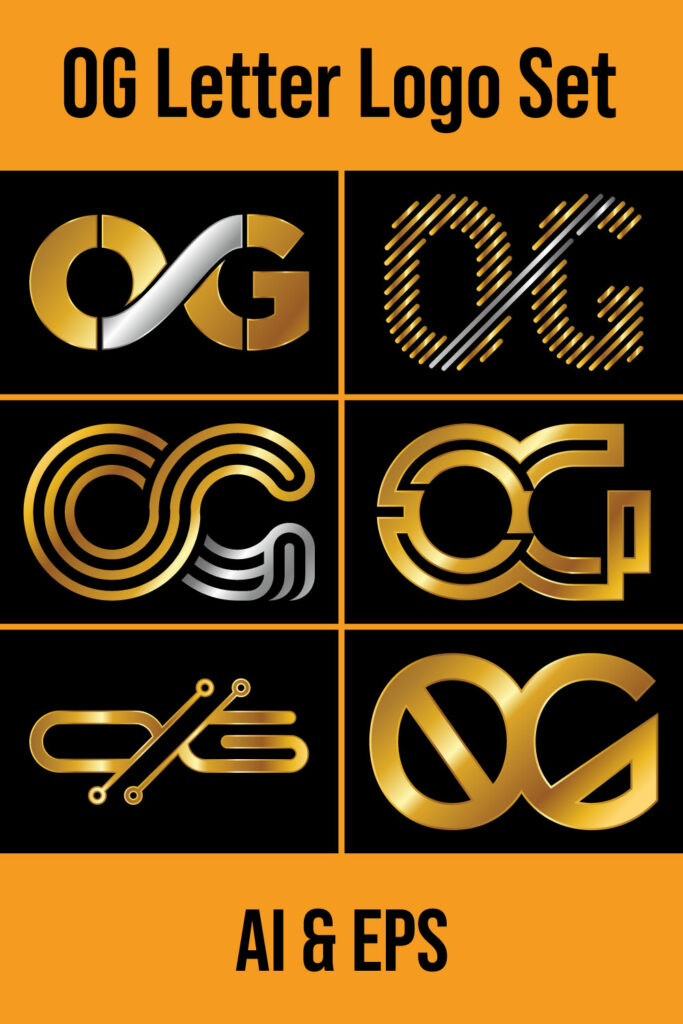 Initial Letter O G Logo Design Vector Template. Graphic Alphabet Symbol ...