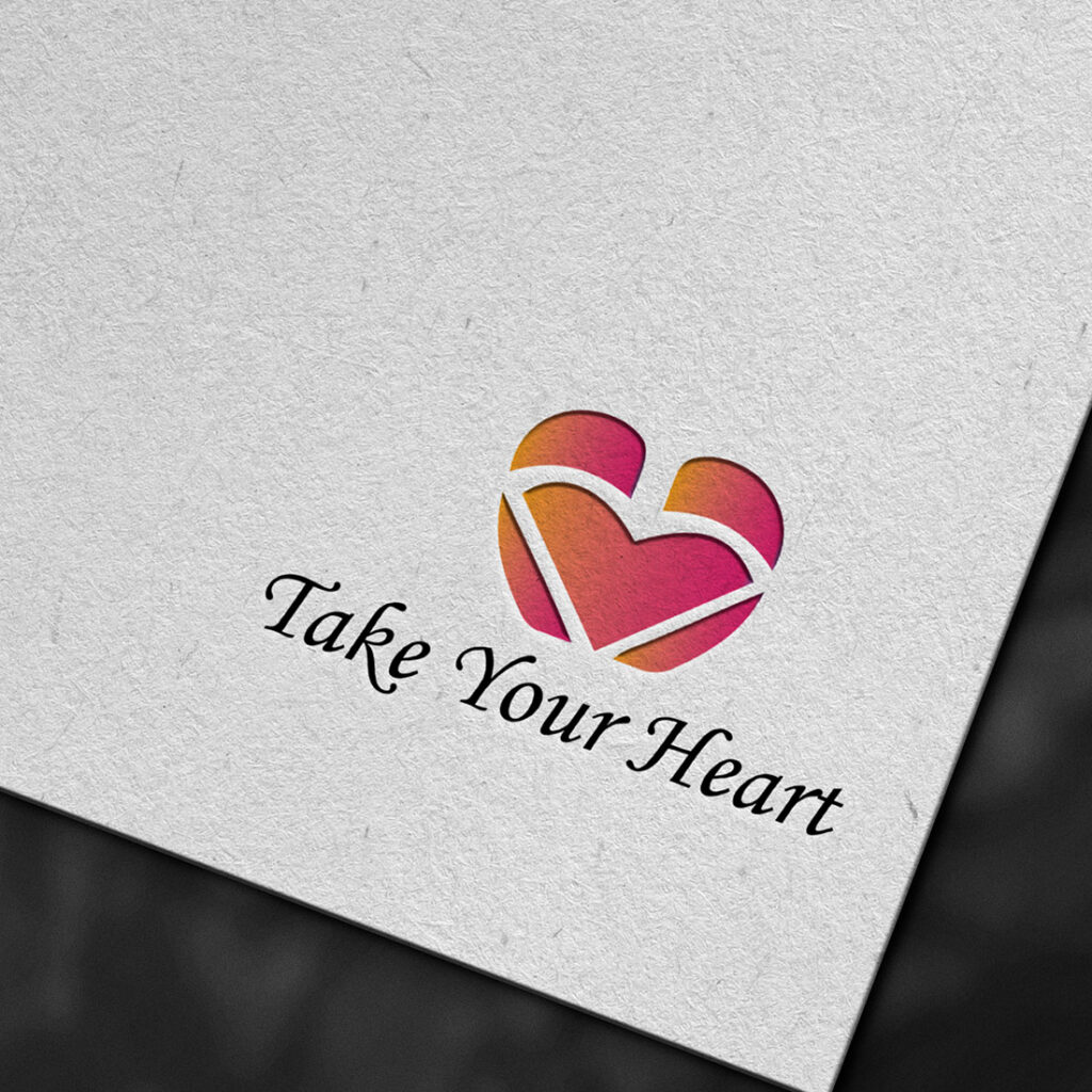Take Your Heart Logo Template – MasterBundles