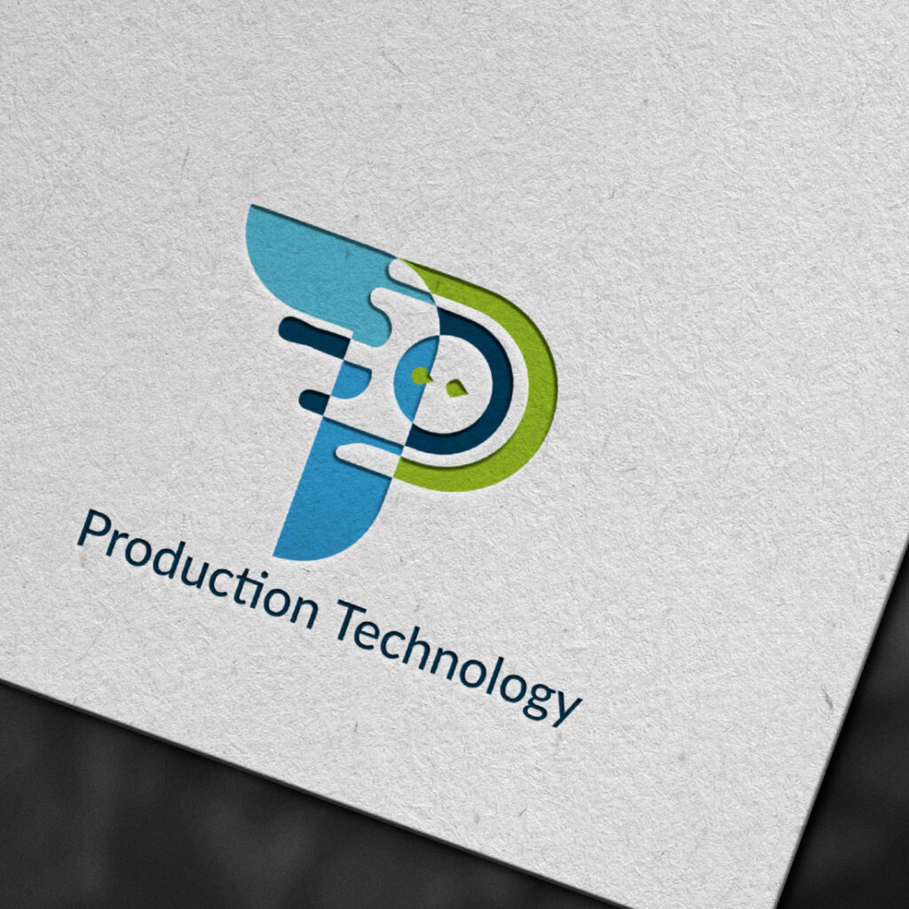 Corporate Production Technology Logo Design | MasterBundles