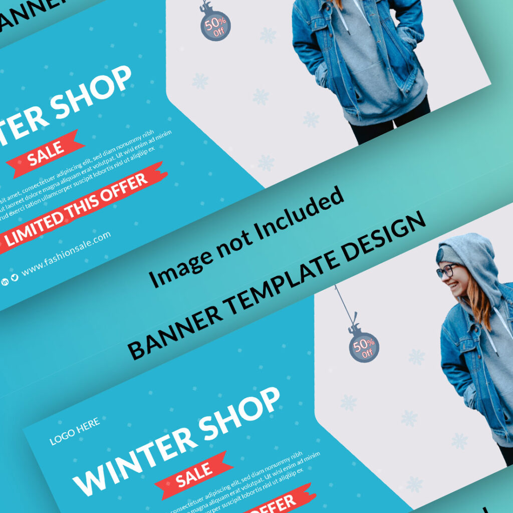 Winter Shop Sale Banner Template | MasterBundles