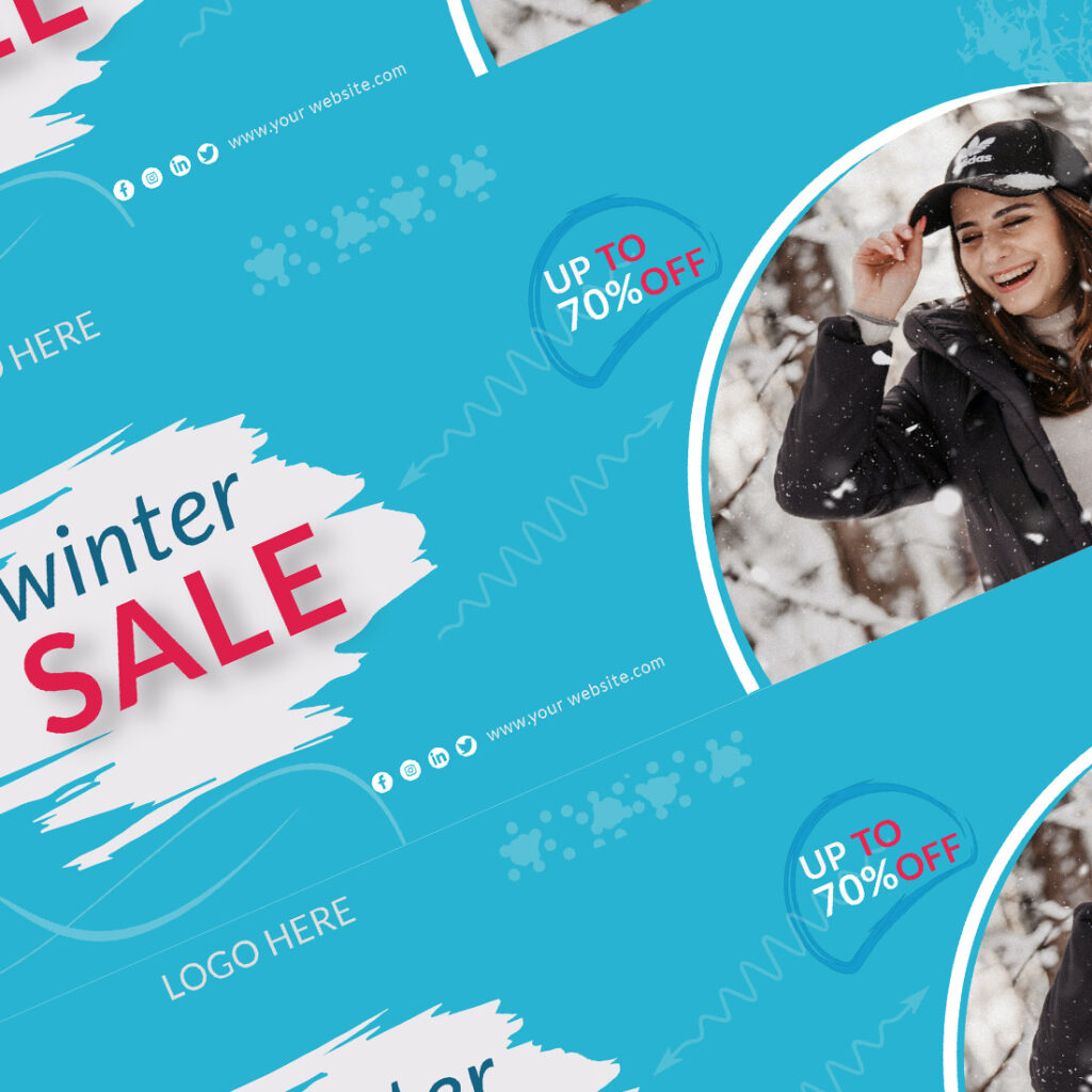 Winter Sale Banner Template Design | MasterBundles