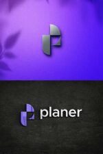 P Letter Monogram Symbol Logo Design Template - MasterBundles