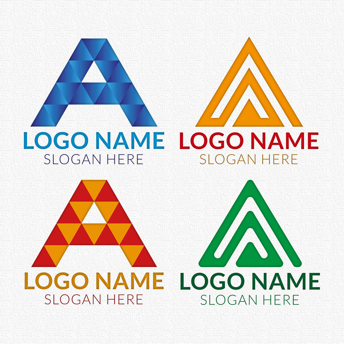 4 Letter A Logo Design Template Vector - MasterBundles