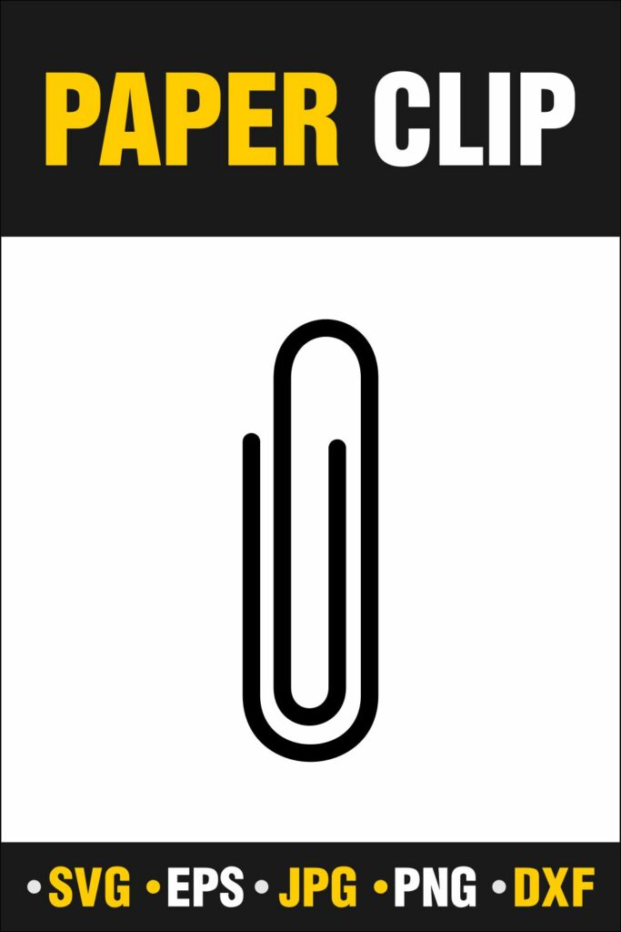 Paper Clip SVG, JPG , PNG, DXF, EPS - Only $2 - MasterBundles