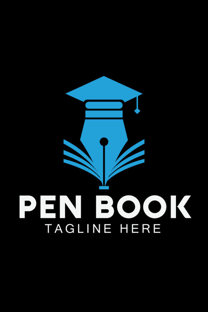 Pen Book Logo Design - MasterBundles